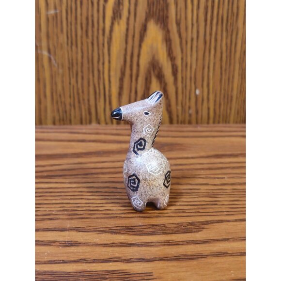 Unknown | Accents | Miniature Soapstone Giraffe Figurine Hand Carved ...